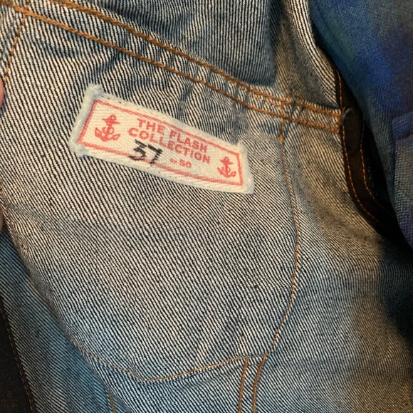 sailor jerry | Jackets & Coats | Rare Iggy Pop Autographed Denim Vest 6 ...